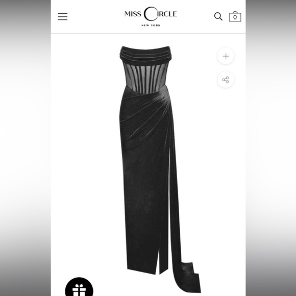 Miss Circle | Dresses | Miss Circle Velvet Gown | Poshmark